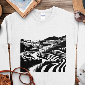RICE FIELD SVG, Rice Field Terraces Svg Files for Cricut, Rural Asia ...