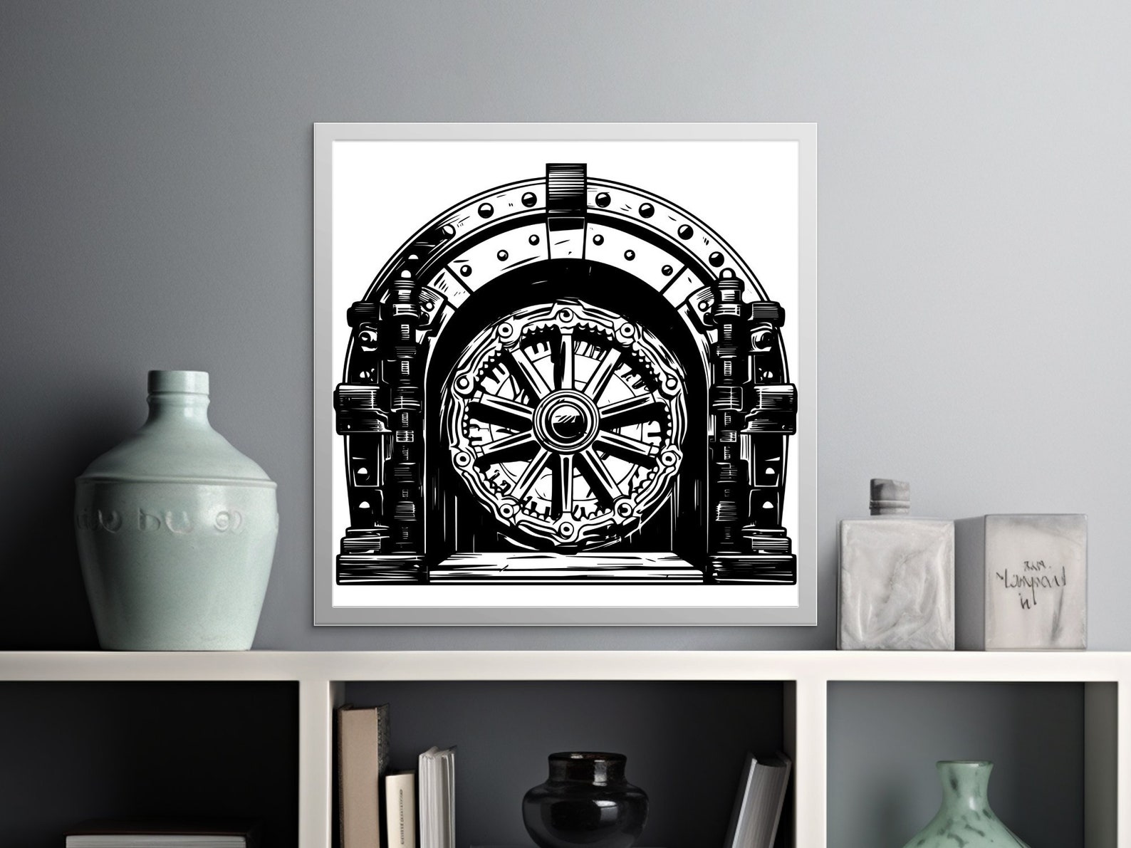 BANK SAFE VAULT Svg, Bank Security Vault Svg Files for Cricut, Seif ...