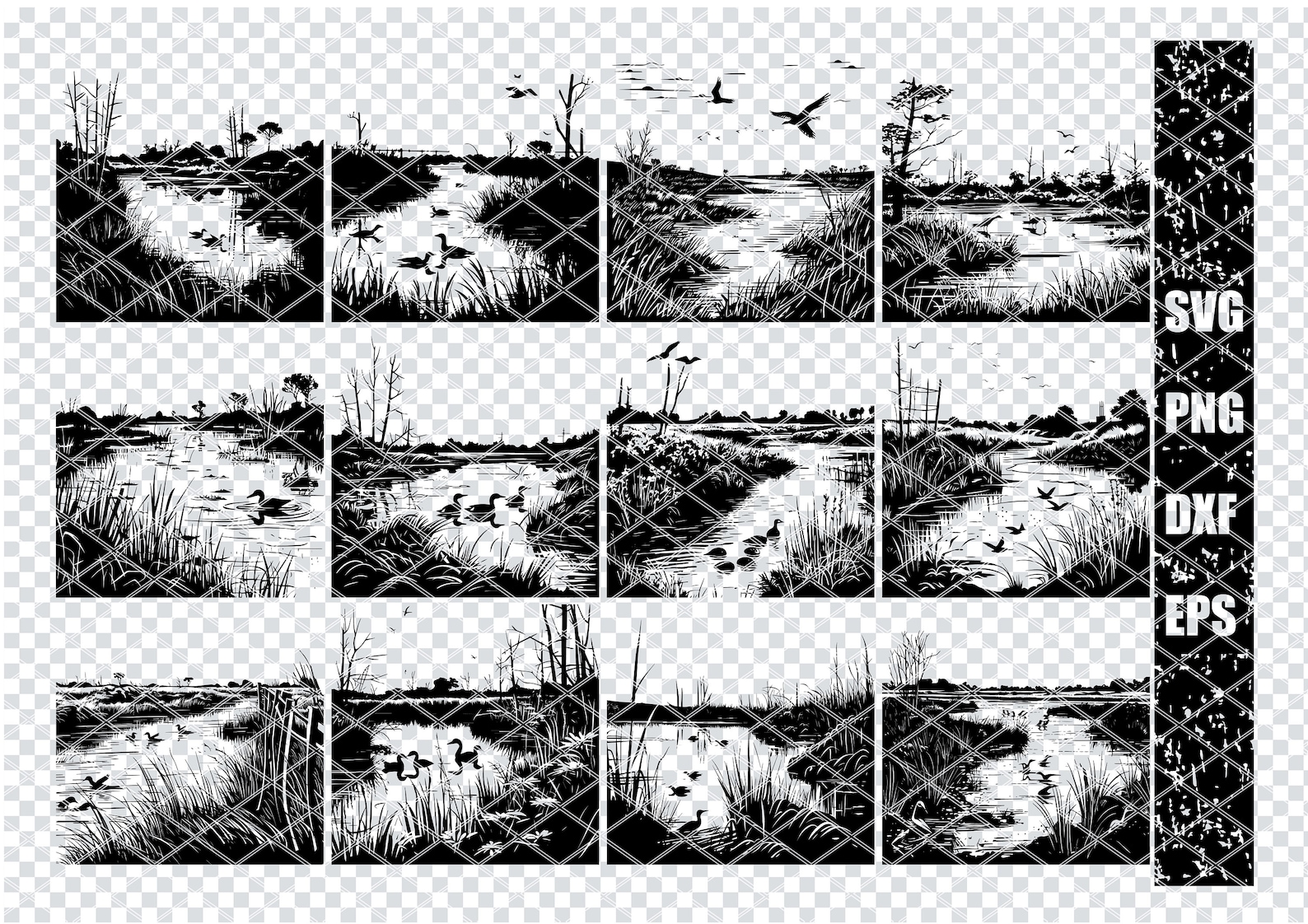 WATER POND SVG, Pond Lagoon Svg Files for Cricut, Water Reservoir ...