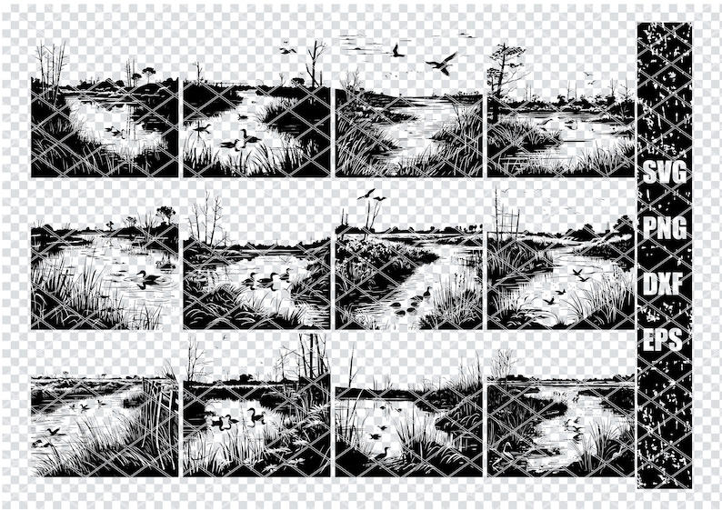 WATER POND SVG, Pond Lagoon Svg Files for Cricut, Water Reservoir ...