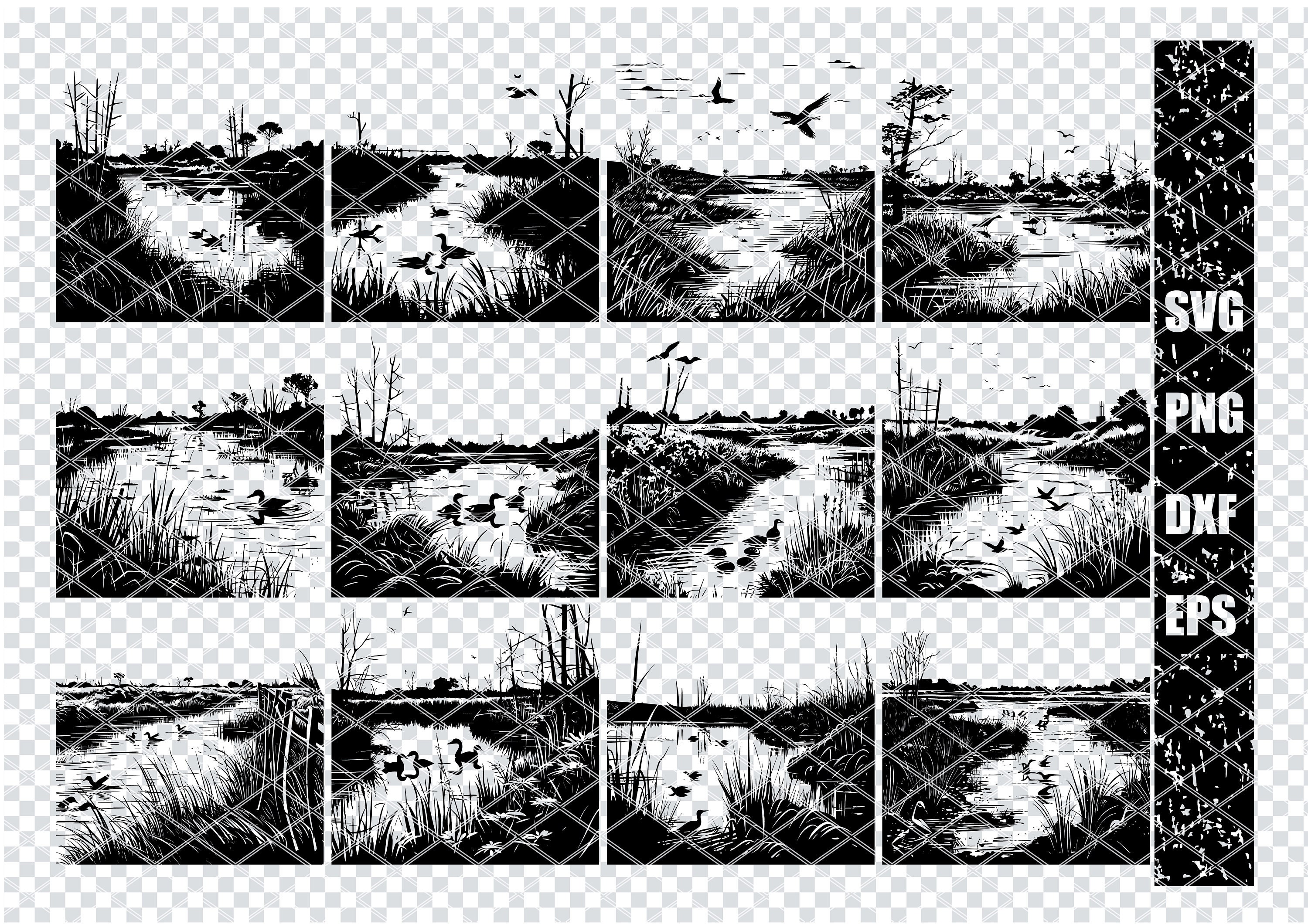 WATER POND SVG, Pond Lagoon Svg Files for Cricut, Water Reservoir ...