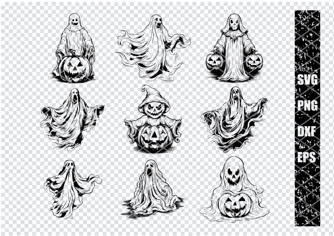 GHOST SVG, GHOST Svg Files for Cricut, Ghost Clipart, Laser Cut Files ...