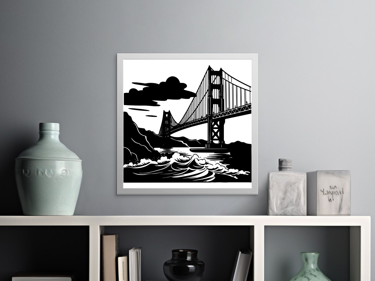 GOLDEN GATE BRIDGE Svg, Golden Gate Strait Svg Files for Cricut, San ...
