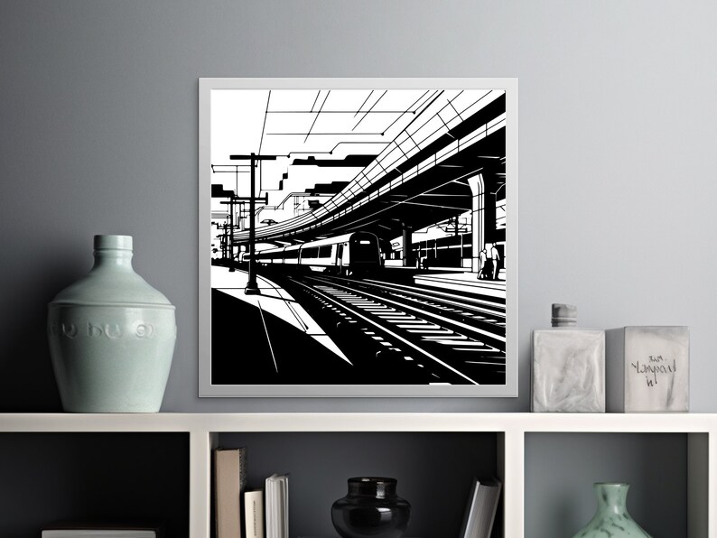 TRAIN RAILWAY SVG, Train Railway Svg Files for Cricut, Metro Train ...