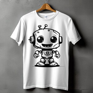 CUTE ROBOT SVG, Adorable Robot Svg Files for Cricut, Cute Spooky Robot ...