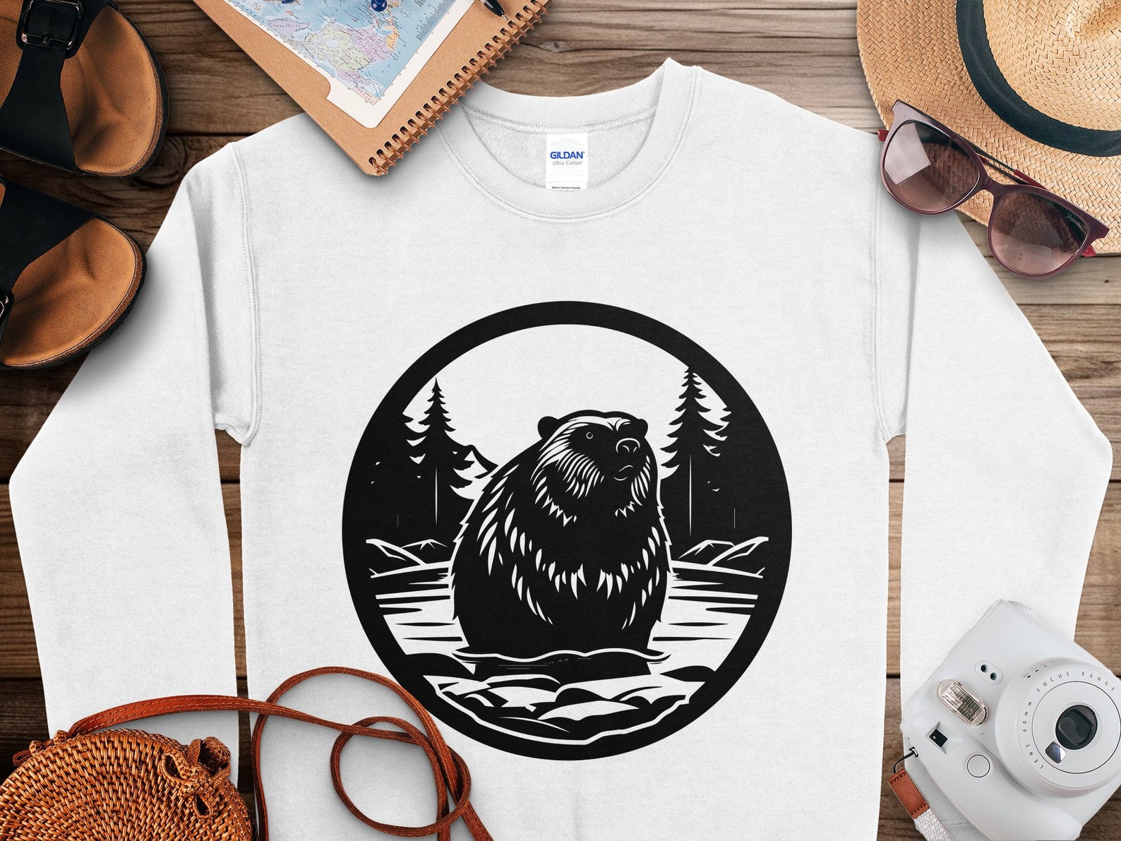 WILD BEAVER SVG, River Beaver Svg Files for Cricut, Mammal Beaver ...