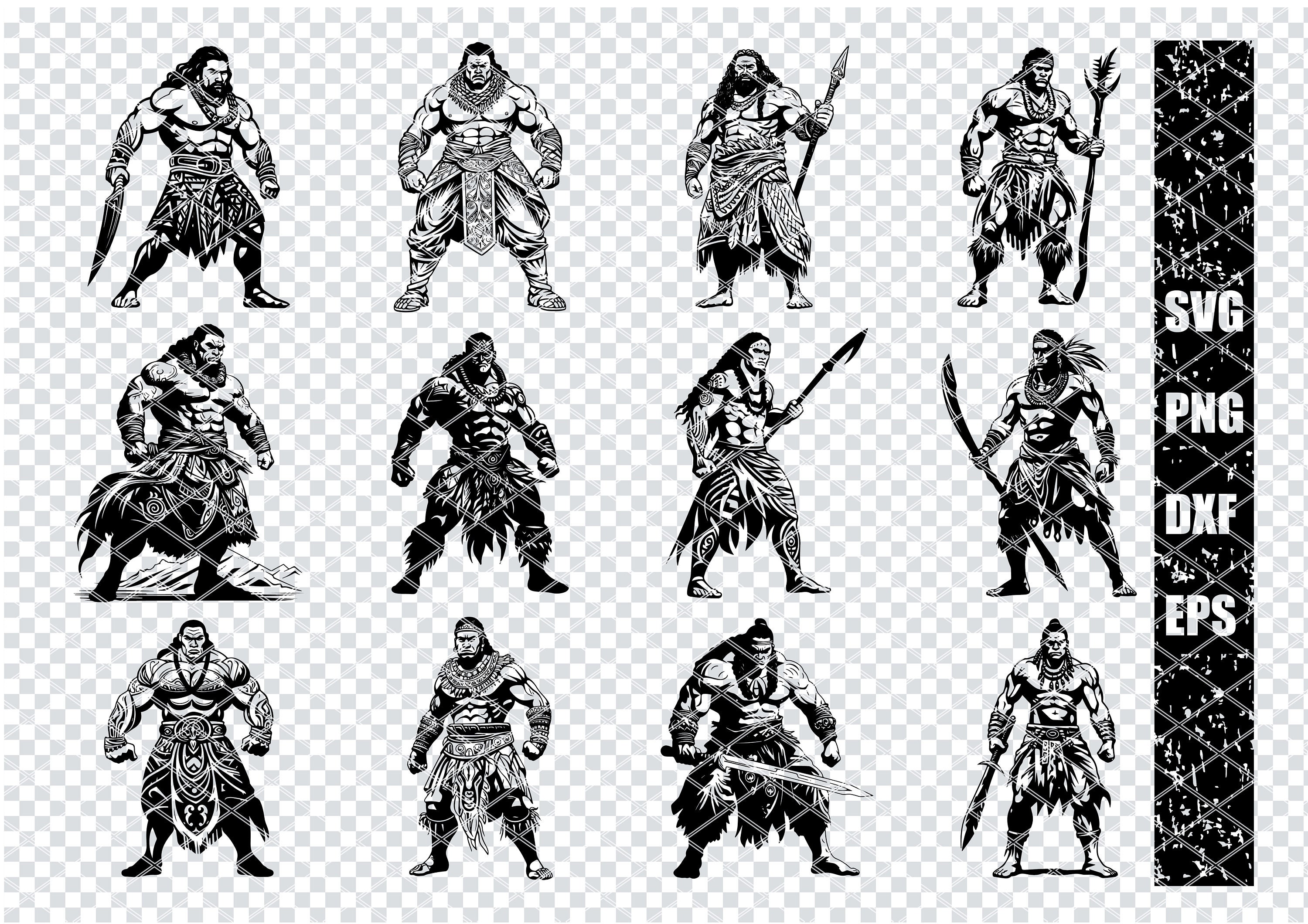 NATIVE HAWAIIAN WARRIOR Svg, Native Hawaiian Samoan Svg Files for ...