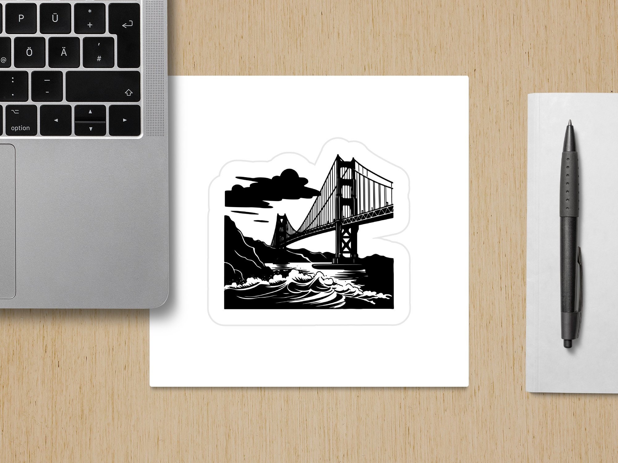 GOLDEN GATE BRIDGE Svg, Golden Gate Strait Svg Files for Cricut, San ...