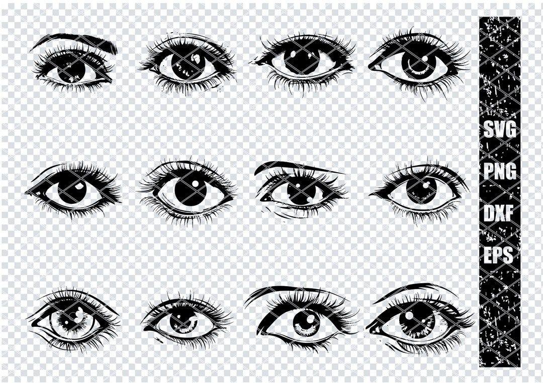 HUMAN EYE SVG, Human Pupil and Iris Svg Files for Cricut, Human Orbital ...