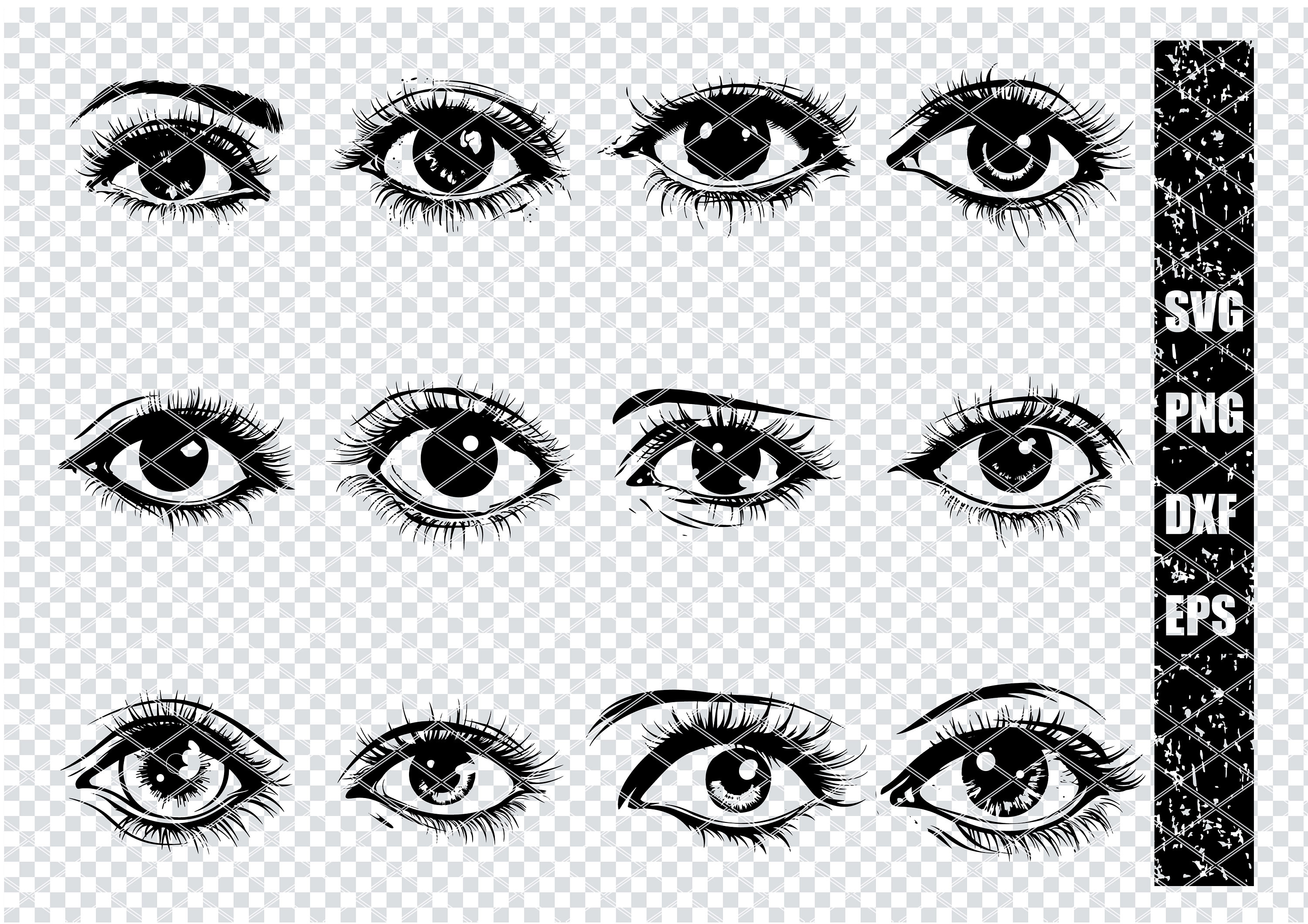 HUMAN EYE SVG, Human Pupil and Iris Svg Files for Cricut, Human Orbital ...