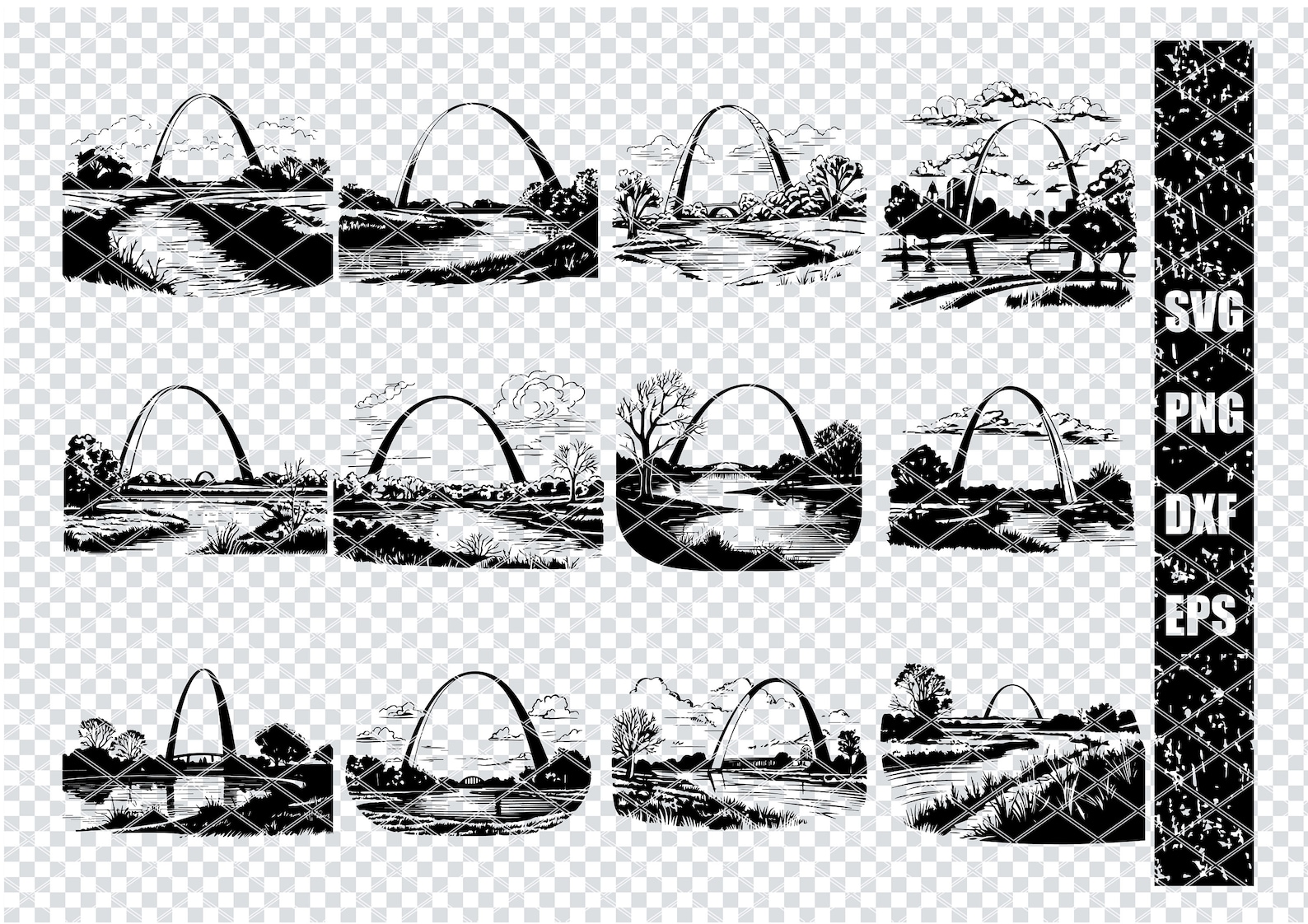 GATEWAY ARCH NATIONAL Park Svg, Gateway Arch Park Svg Files for Cricut ...