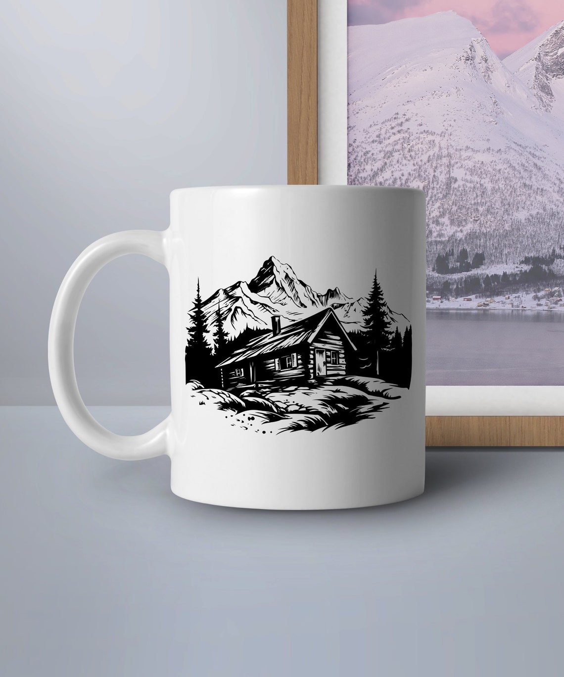 RUSTIC LOG CABIN Svg, Wilderness Wood Cabin Svg Files for Cricut, Wood ...