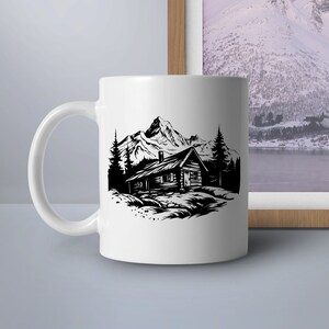 RUSTIC LOG CABIN Svg, Wilderness Wood Cabin Svg Files for Cricut, Wood ...