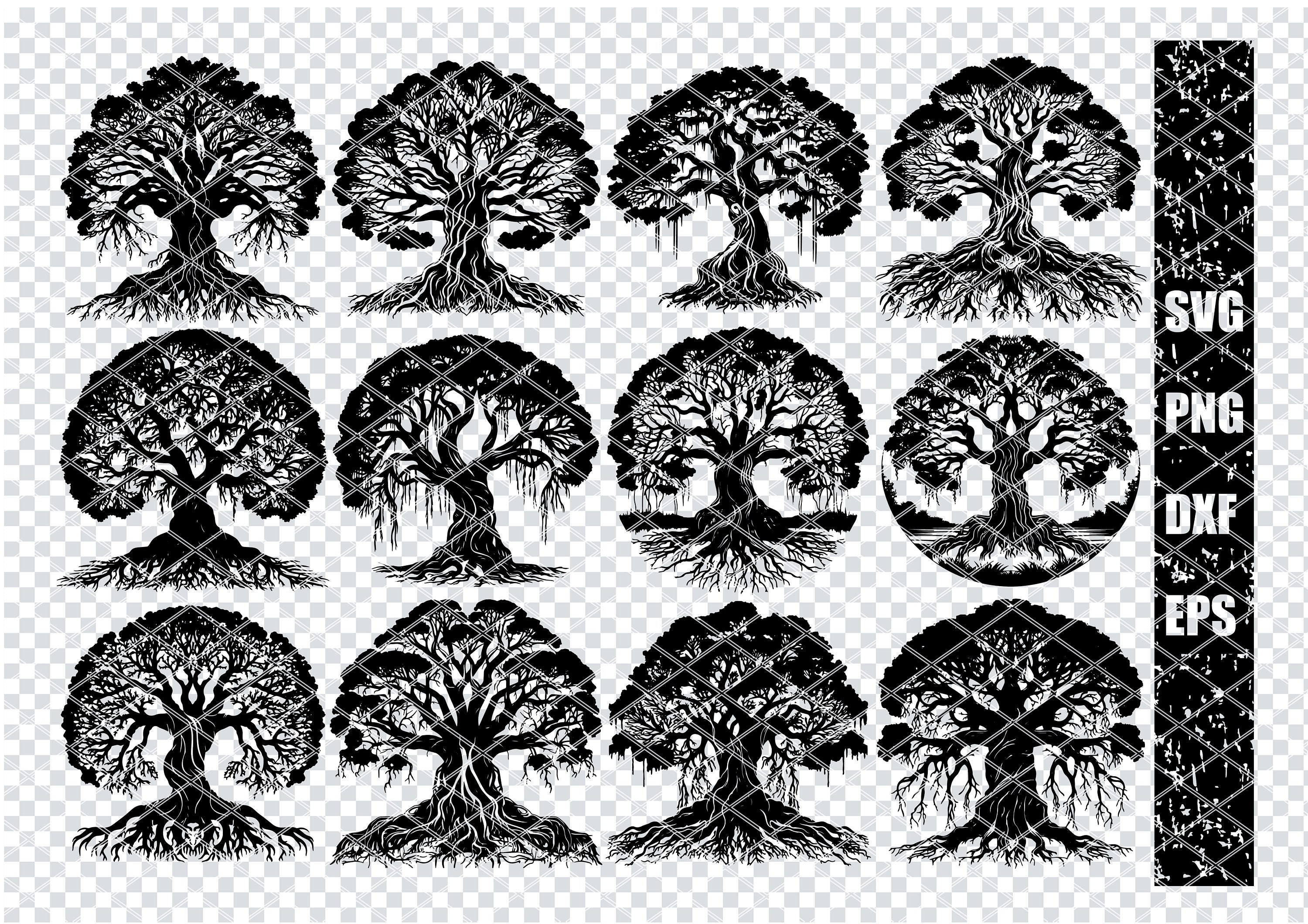 BALETE SVG, BALETE Ficus Tree Svg Files for Cricut, Balete Tree Clipart ...