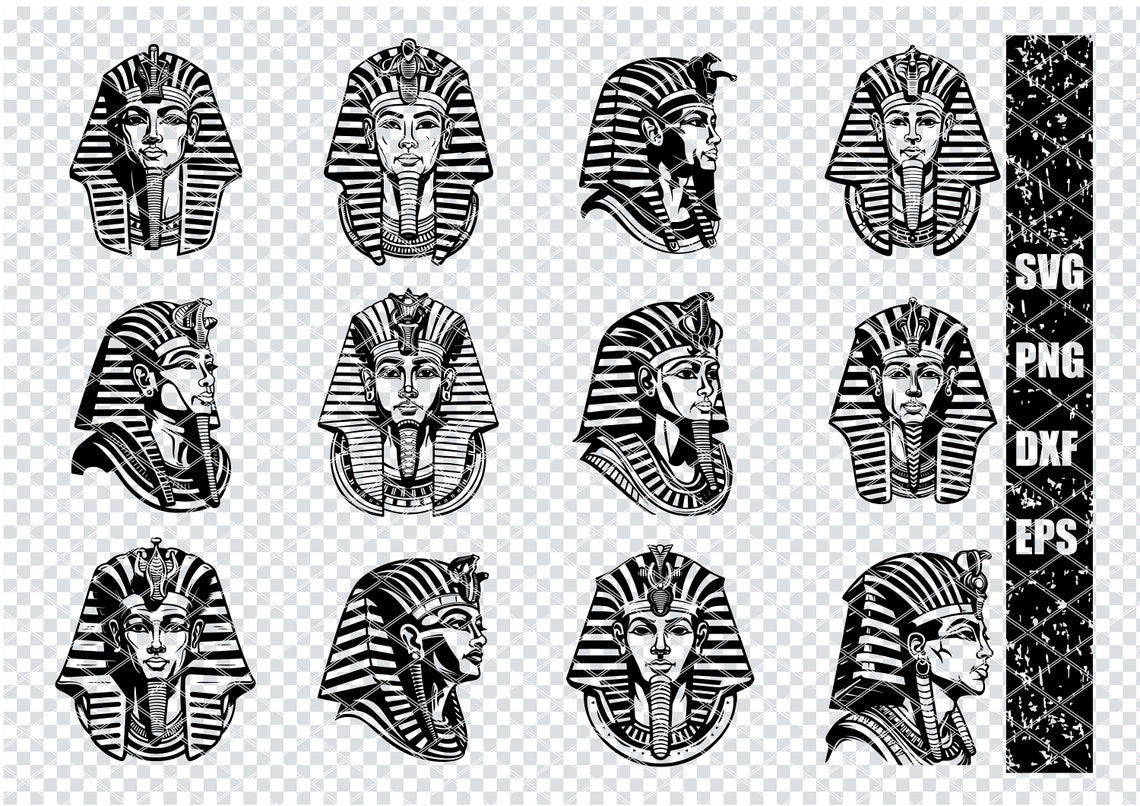 PHARAOH KING of EGYPT Svg, Ramses Pharaoh Svg Files for Cricut ...