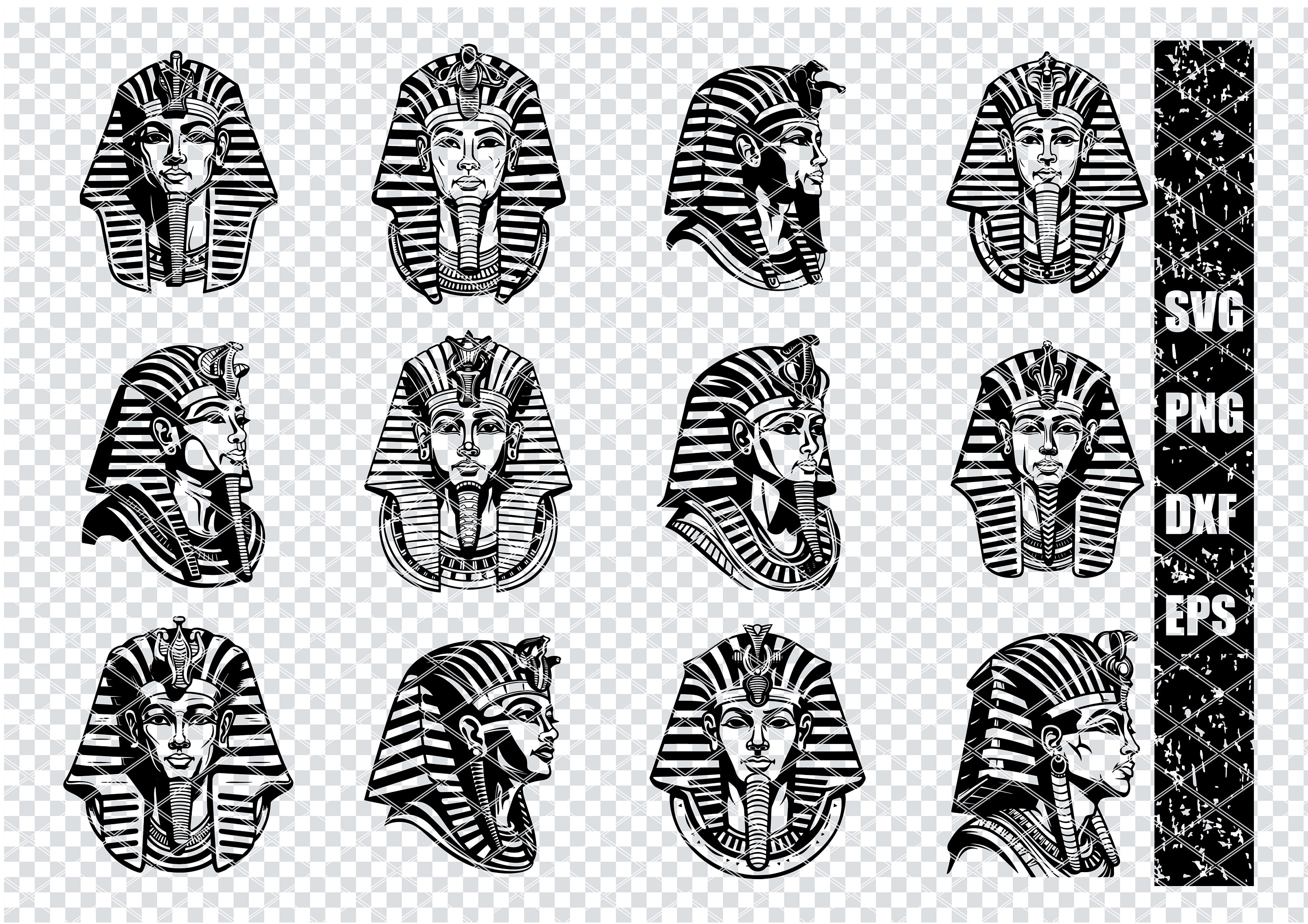 PHARAOH KING of EGYPT Svg, Ramses Pharaoh Svg Files for Cricut ...