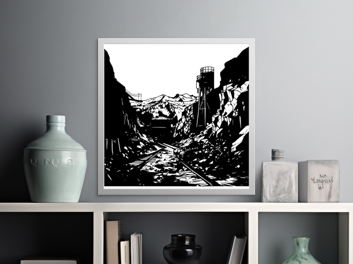 MINE PIT SVG, Quarry Mine Svg Files for Cricut, Rock Quarry Clipart ...