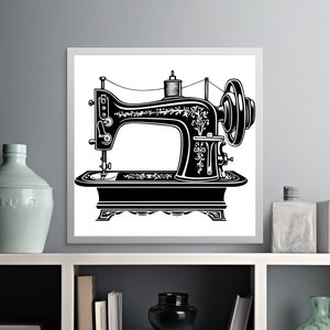VINTAGE SEWING MACHINE Svg, Antique Sewing Machine Svg Files for Cricut ...
