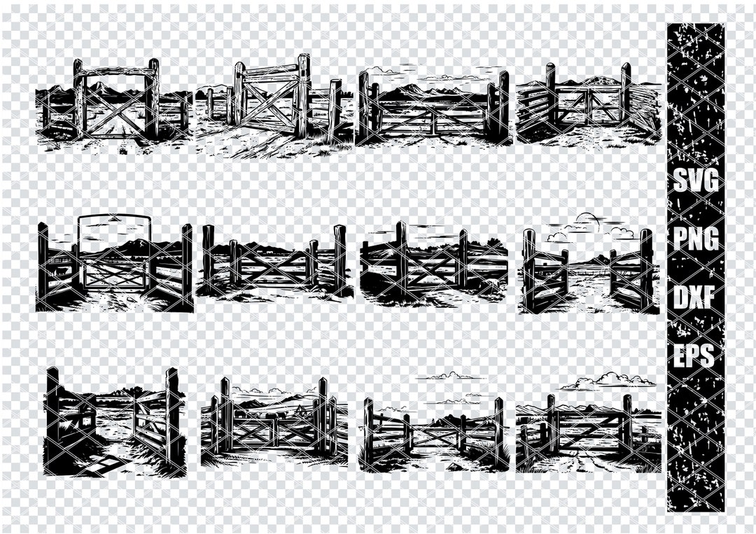 RANCH GATE ENTRANCE Svg, Farm Gate Entrance Svg Files for Cricut, Ranch ...