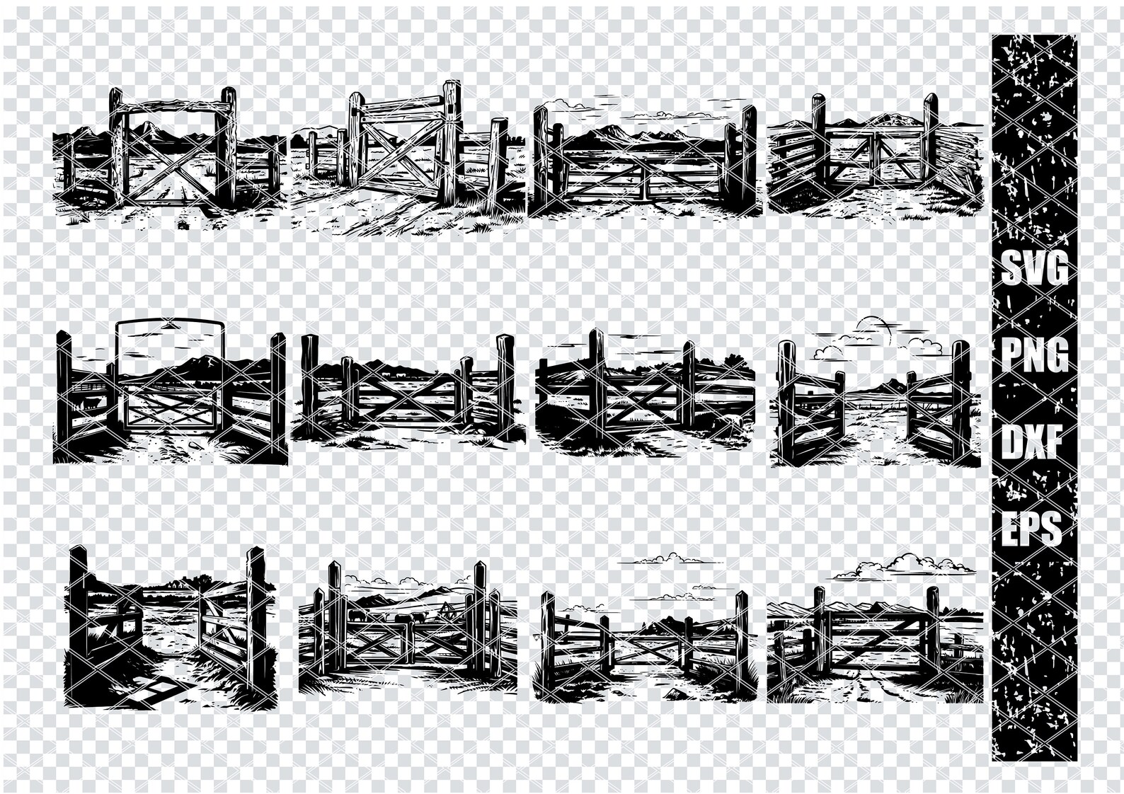 RANCH GATE ENTRANCE Svg, Farm Gate Entrance Svg Files for Cricut, Ranch ...