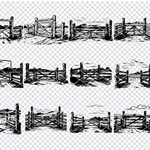 RANCH GATE ENTRANCE Svg, Farm Gate Entrance Svg Files for Cricut, Ranch ...