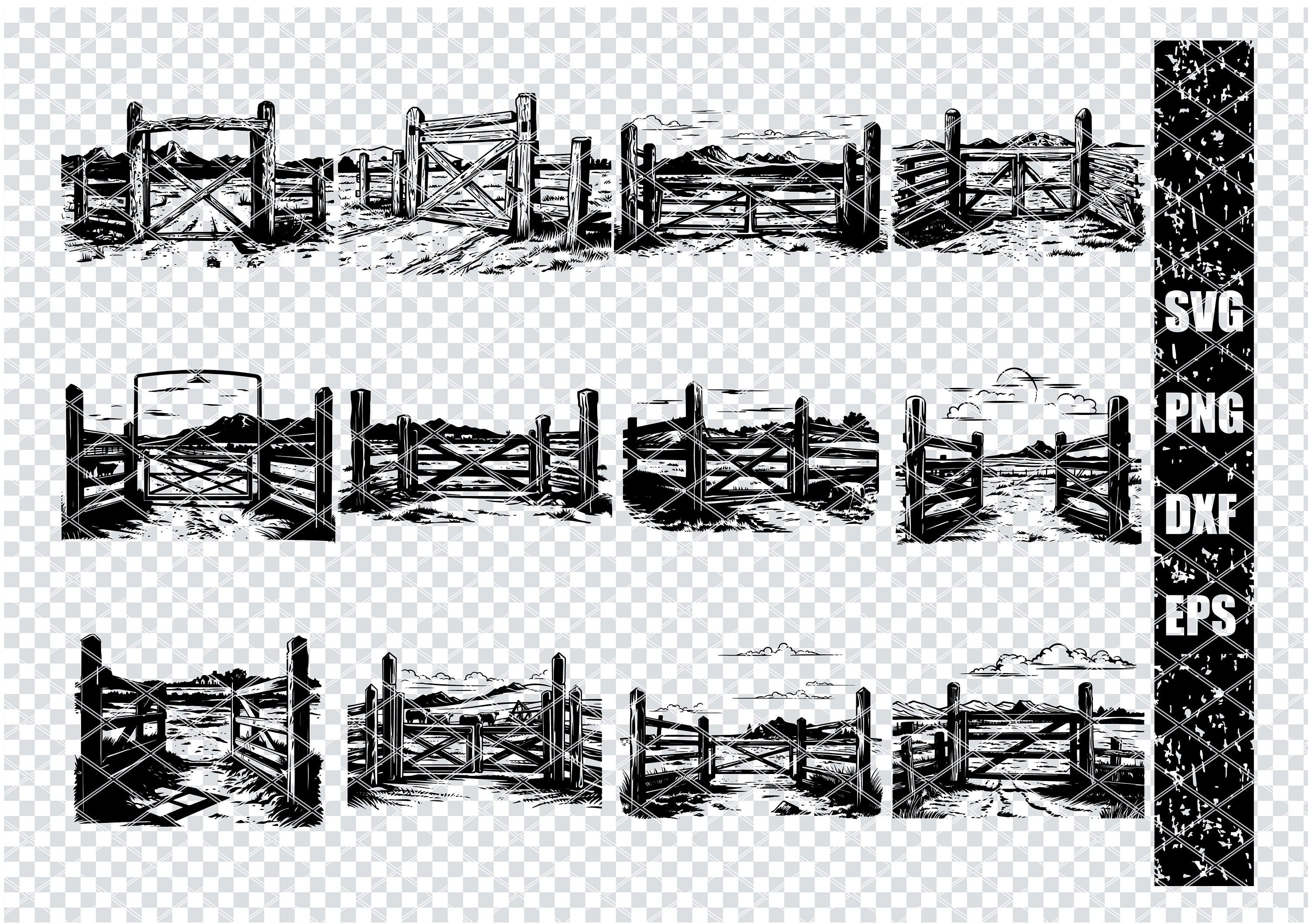 RANCH GATE ENTRANCE Svg, Farm Gate Entrance Svg Files for Cricut, Ranch ...