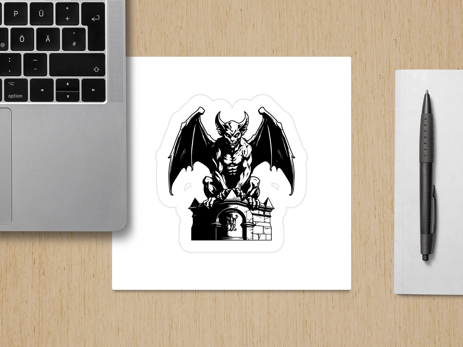 GOTHIC GARGOYLE STATUE Svg, Gothic Sculpted Gargoyle Svg Files for ...