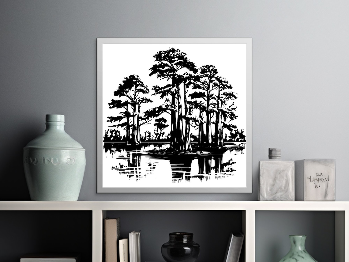 BALD CYPRESS TREE Svg, Swamp Cypress Tree Svg Files for Cricut, Wetland ...