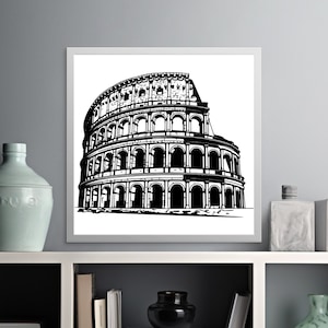 ANCIENT ROMAN COLOSSEUM Svg, Colosseum Arena Svg Files for Cricut, Rome ...