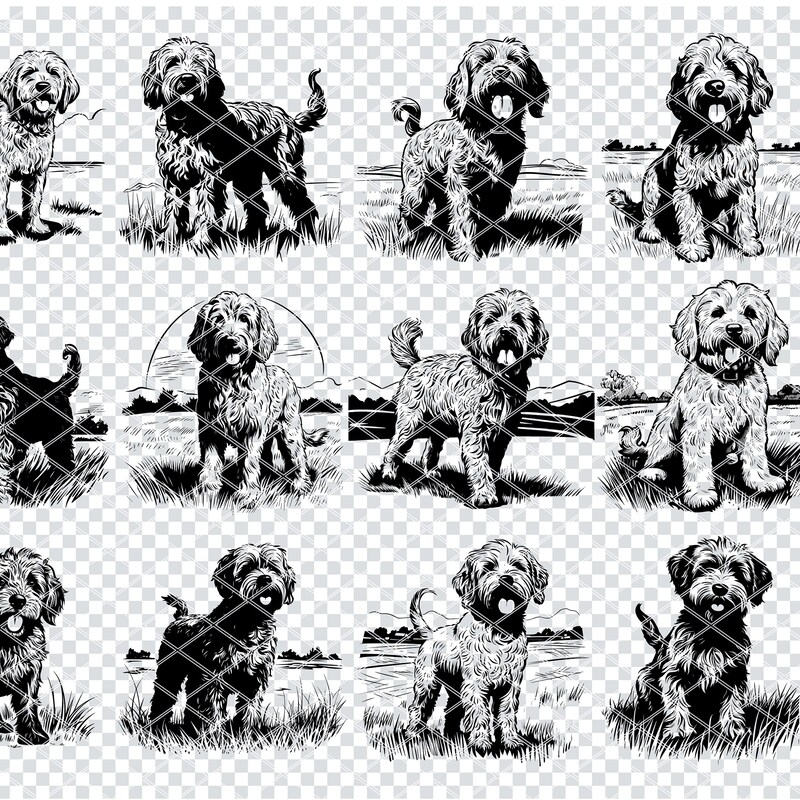 Goldendoodle Svg - Etsy
