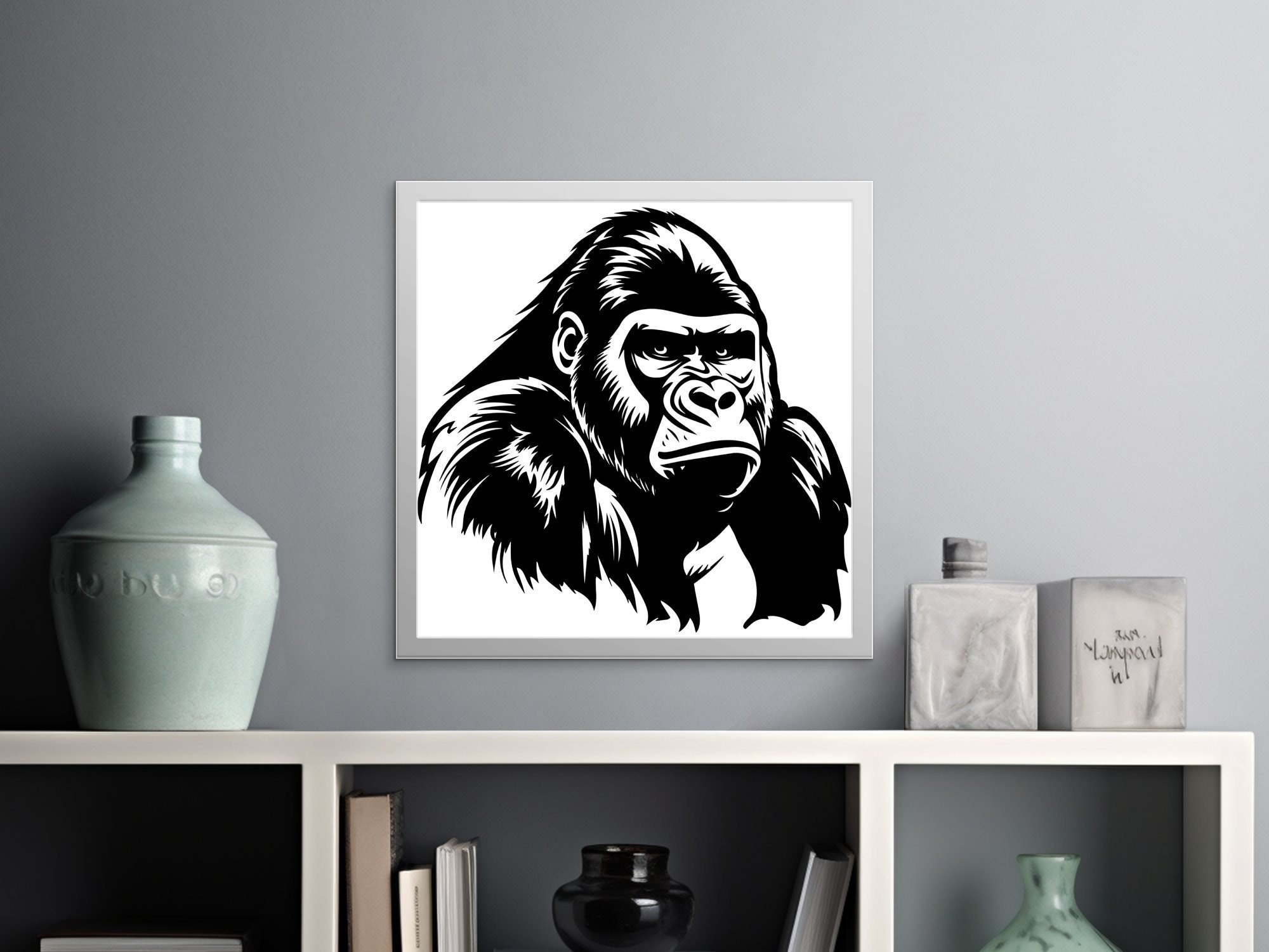 SILVERBACK GORILLA SVG, Silverback Gorilla Svg Files for Cricut ...