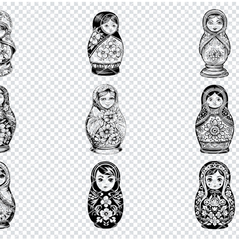 Matryoshka Clipart - Etsy