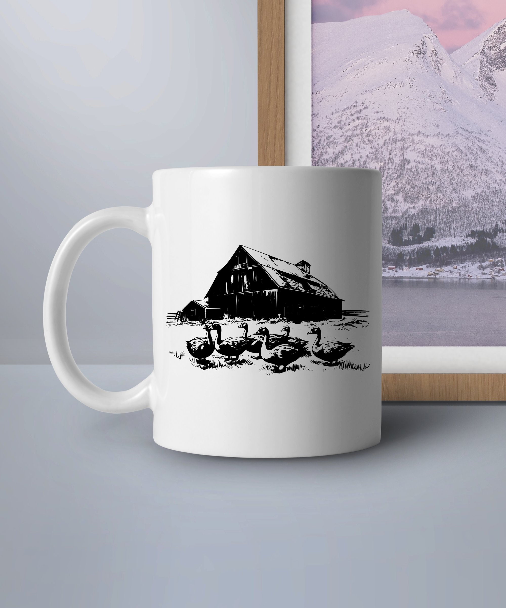 RUSTIC BARN GEESE Svg, Rustic Barn Goose Svg Files for Cricut, Old Farm ...