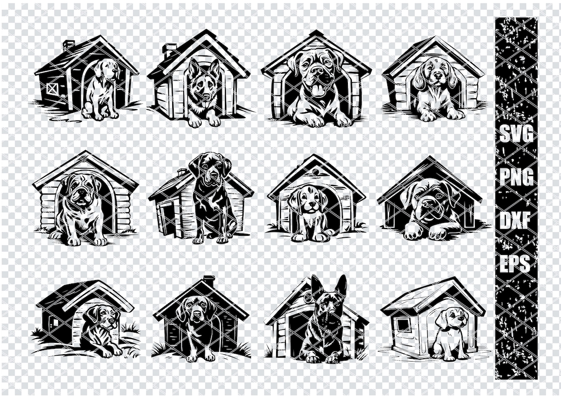 DOG HOUSE SVG, Dog Home Svg Files for Cricut, Dog House Clipart, Laser ...