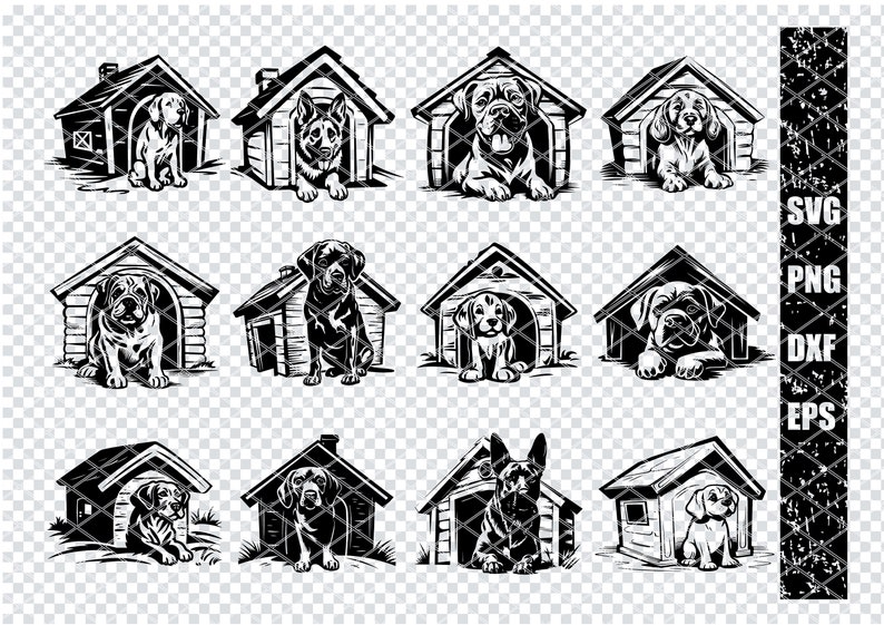 DOG HOUSE SVG, Dog Home Svg Files for Cricut, Dog House Clipart, Laser ...