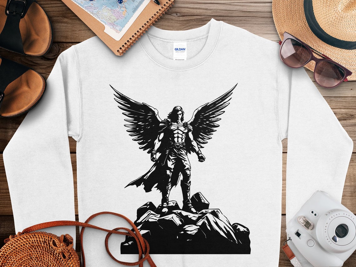ARCHANGEL MICHAEL WARRIOR Svg, Angel Saint Michael Svg Files for Cricut, Heaven Angel Warrior ...