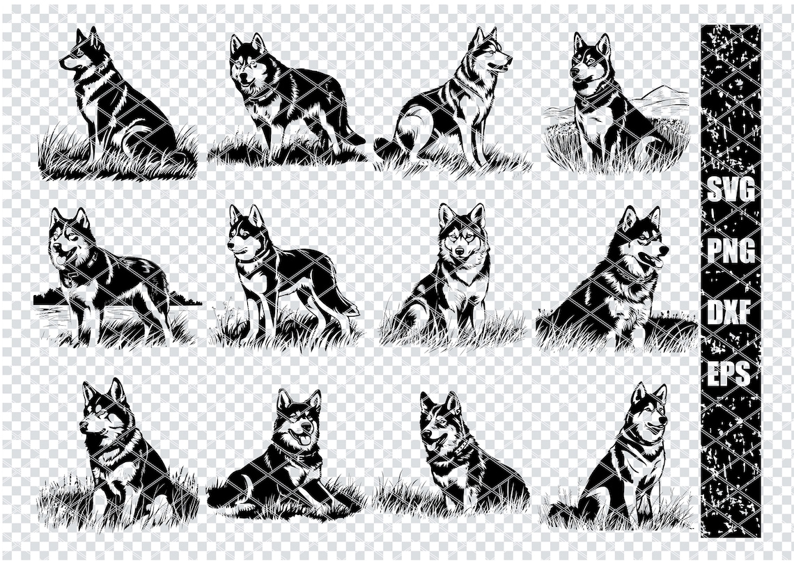 HUSKY DOG Svg, Husky Dog Breed Svg Files for Cricut, Dog Lover Clipart ...