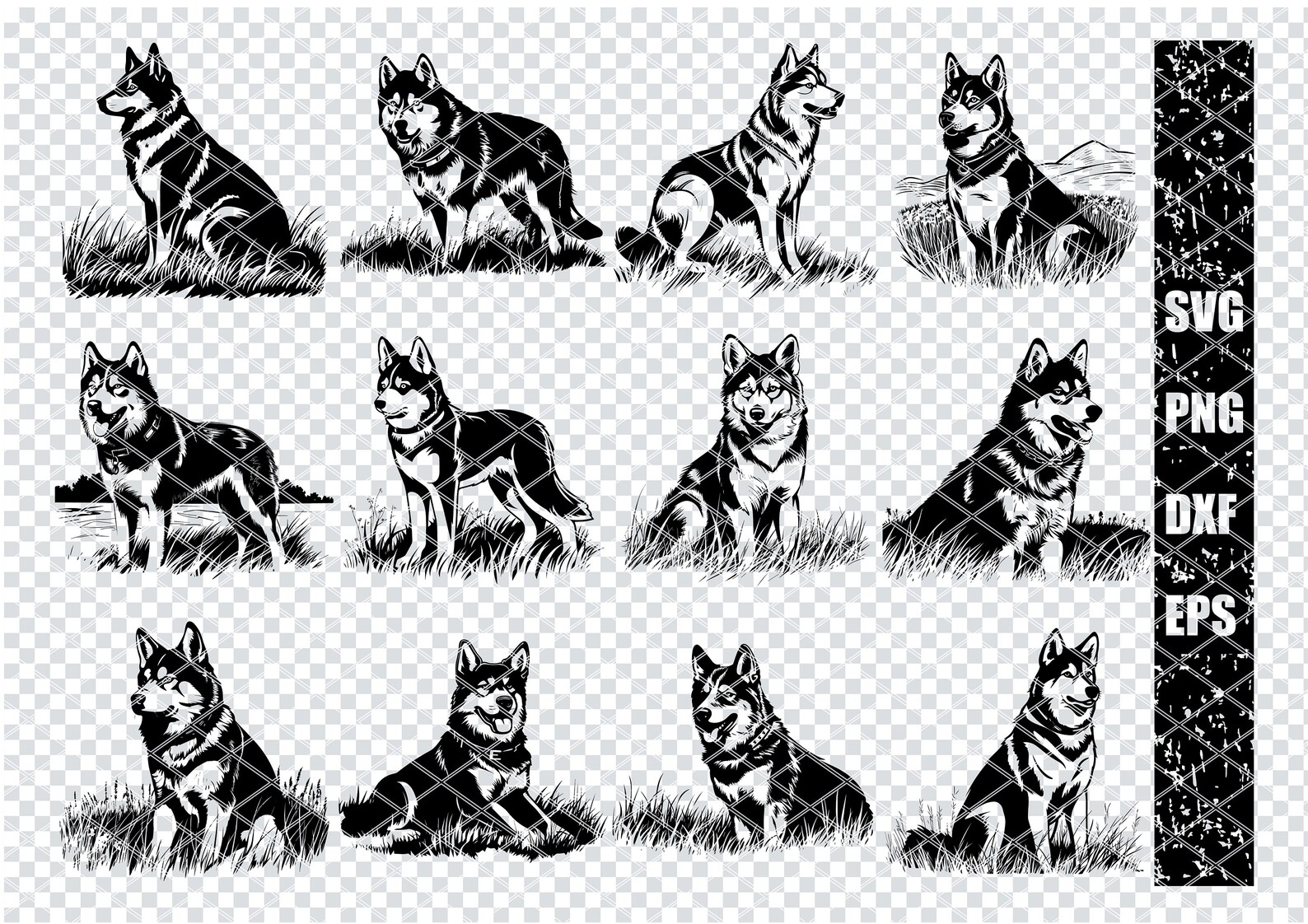 HUSKY DOG Svg, Husky Dog Breed Svg Files for Cricut, Dog Lover Clipart ...