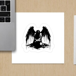 GRIEVING ANGEL SVG, Weeping Angel Svg Files for Cricut, Sad Angel ...