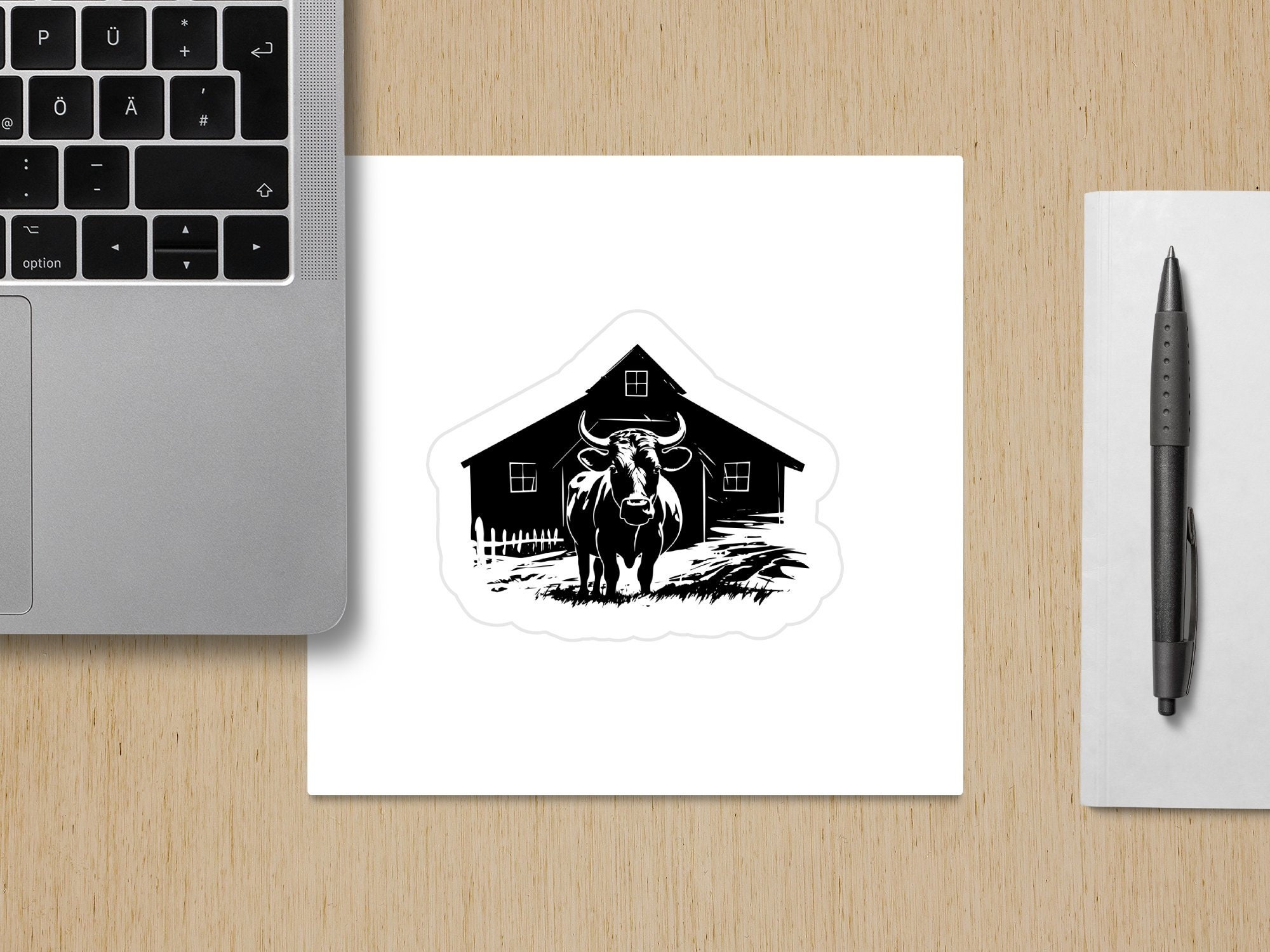 CATTLE BARN SVG, Bovine Ranch Svg Files for Cricut, Heifer Cow Clipart ...