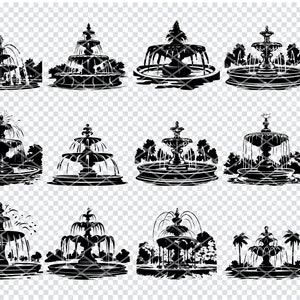 MEDIEVAL FOUNTAIN SVG, Stone Fountain Sculpture Svg Files for Cricut ...