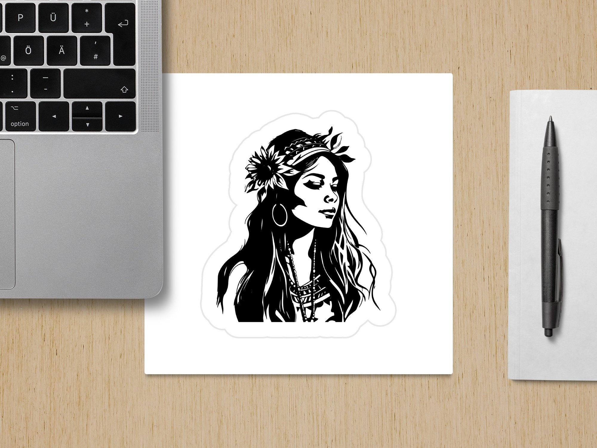 BOHO HIPPIE GIRL Svg, Bohemian Girl Svg Files for Cricut, Bohemian ...
