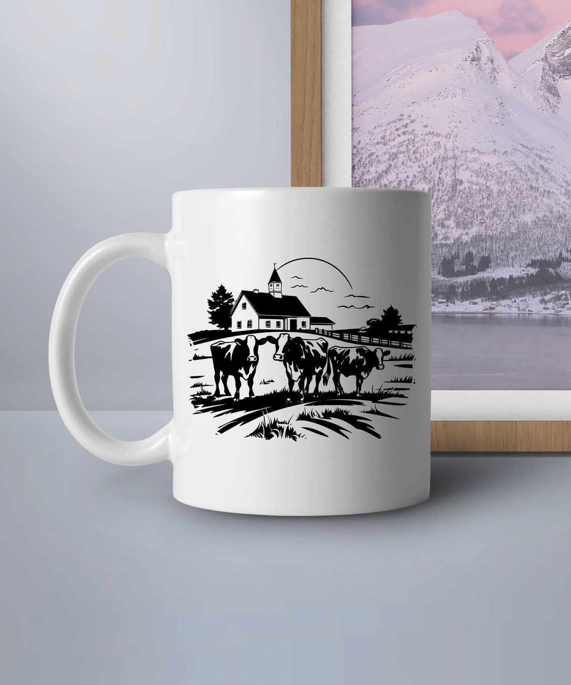 CATTLE BARN SVG, Bovine Ranch Svg Files for Cricut, Heifer Cow Clipart ...