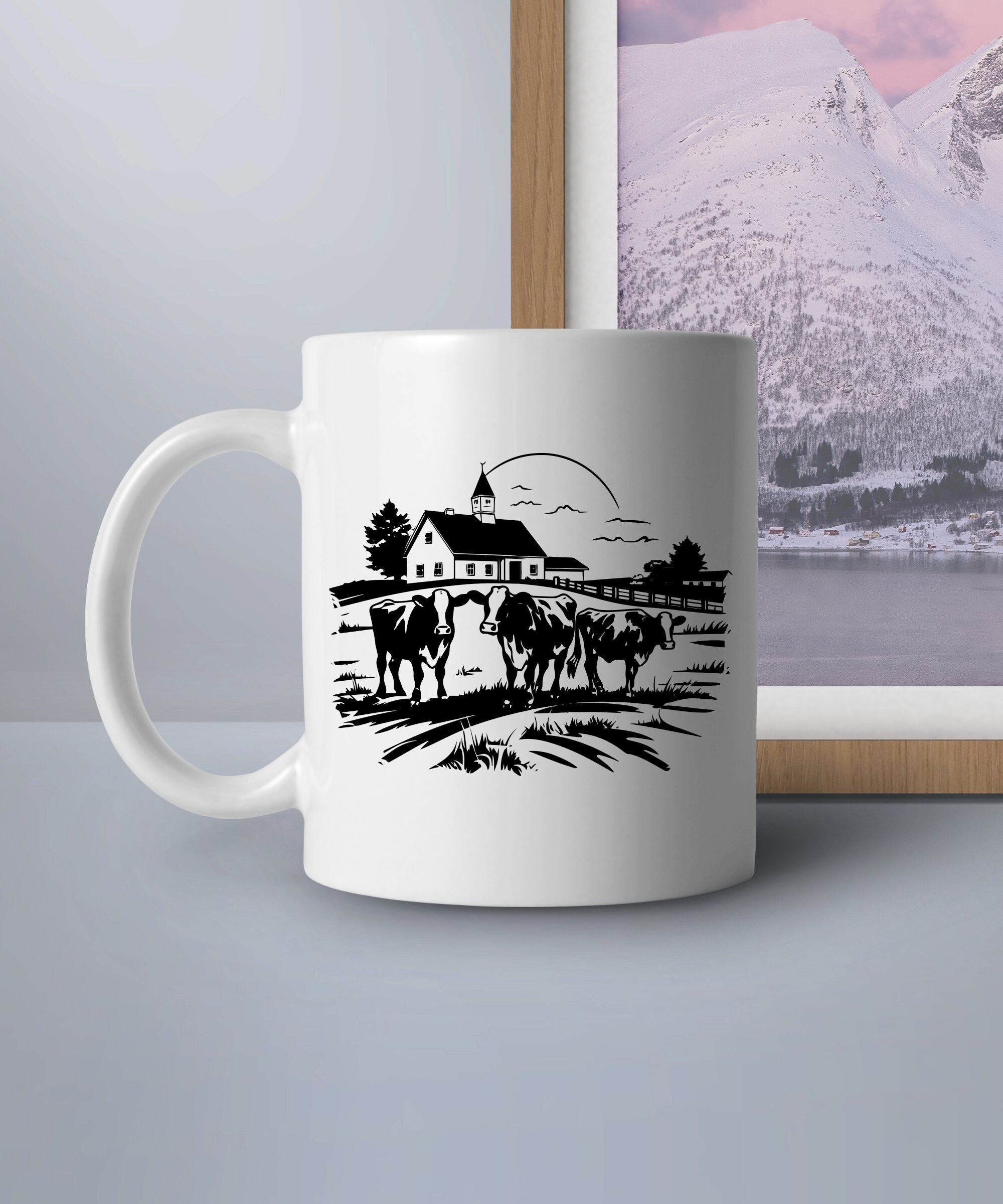 CATTLE BARN SVG, Bovine Ranch Svg Files for Cricut, Heifer Cow Clipart ...