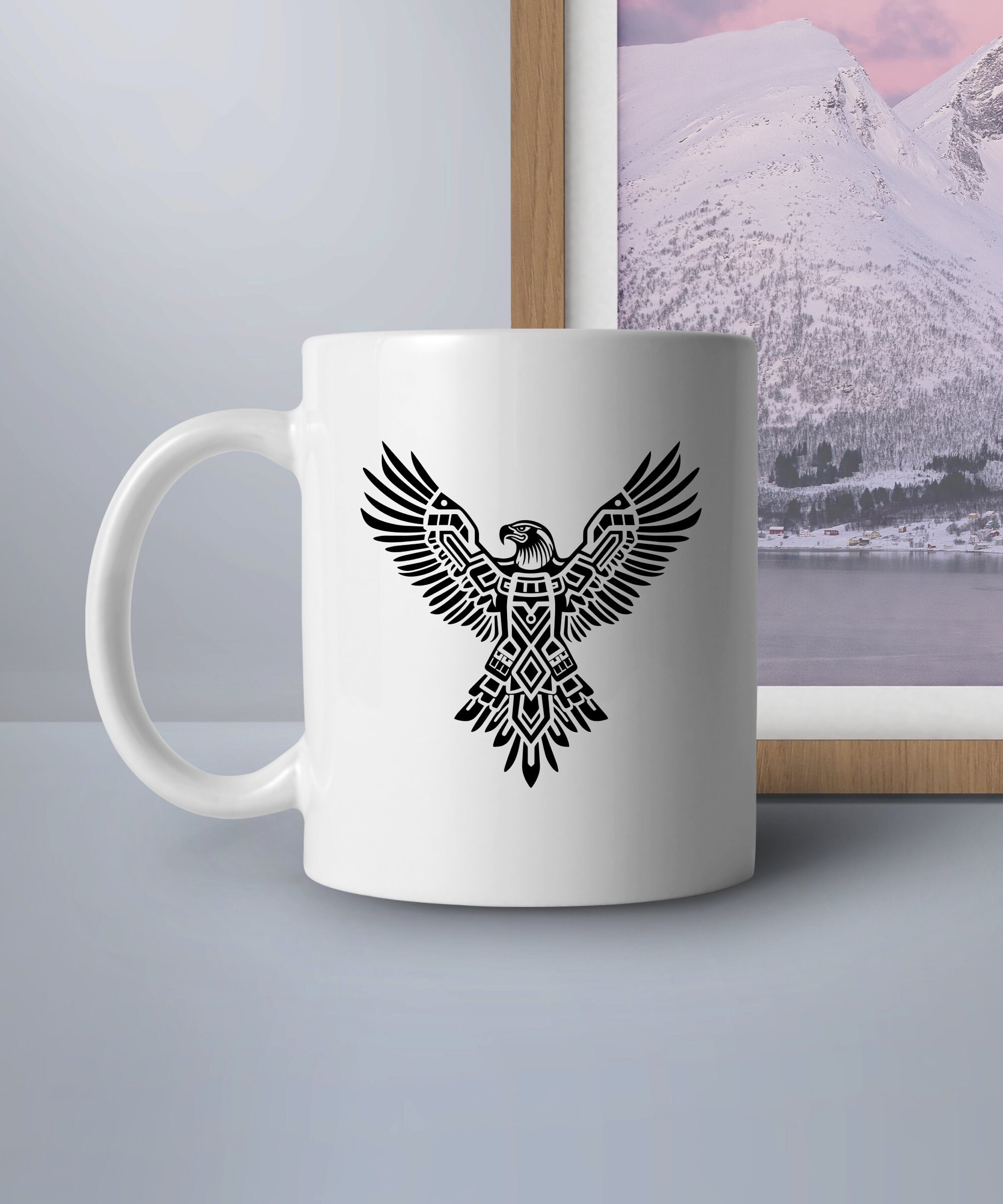 AZTEC EAGLE SYMBOL Svg, Aztec Eagle Tribal Svg Files for Cricut, Aztec ...