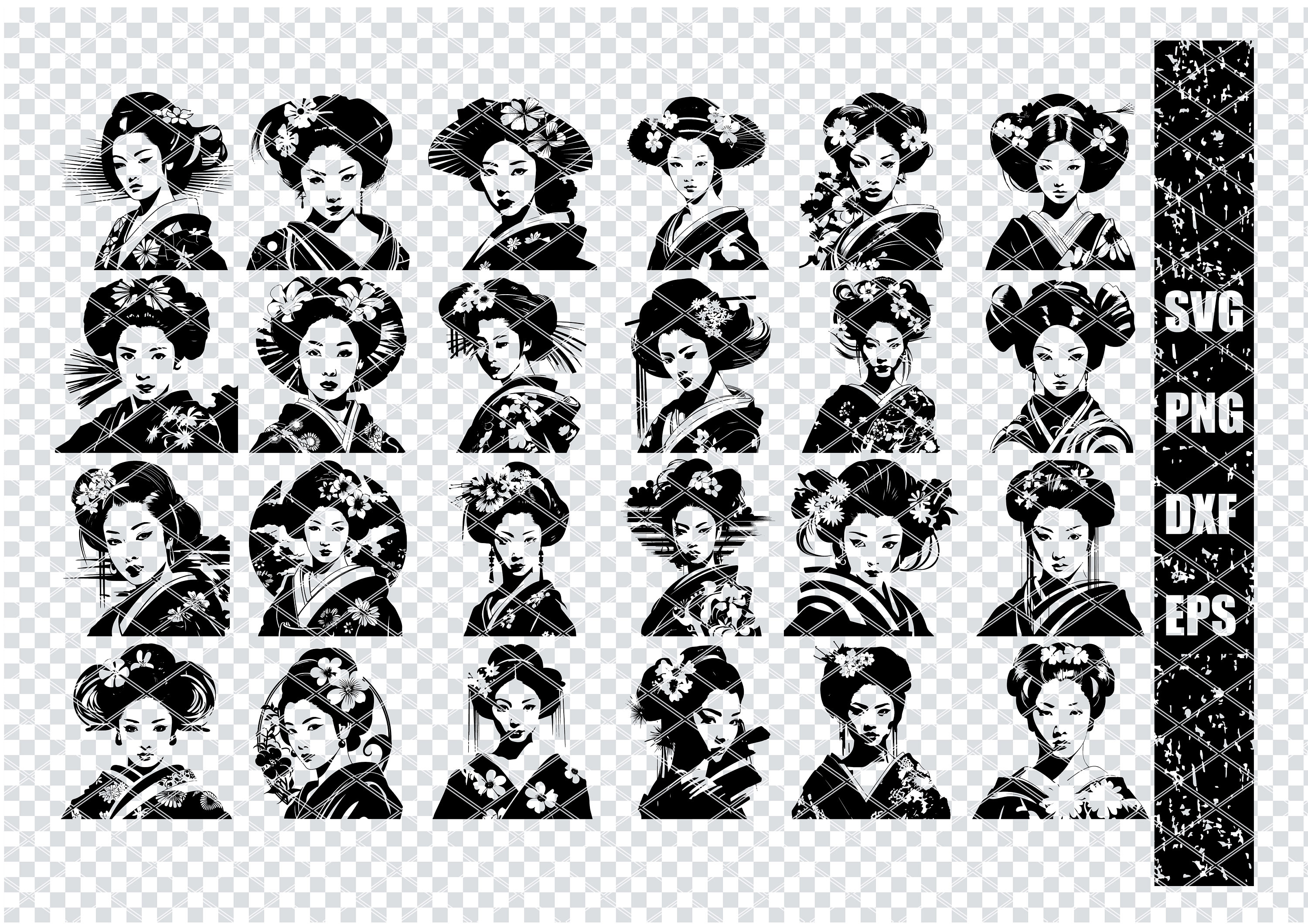 JAPANESE IMPERIAL EMPRESS Svg, Japanese Geisha Svg Files for Cricut ...