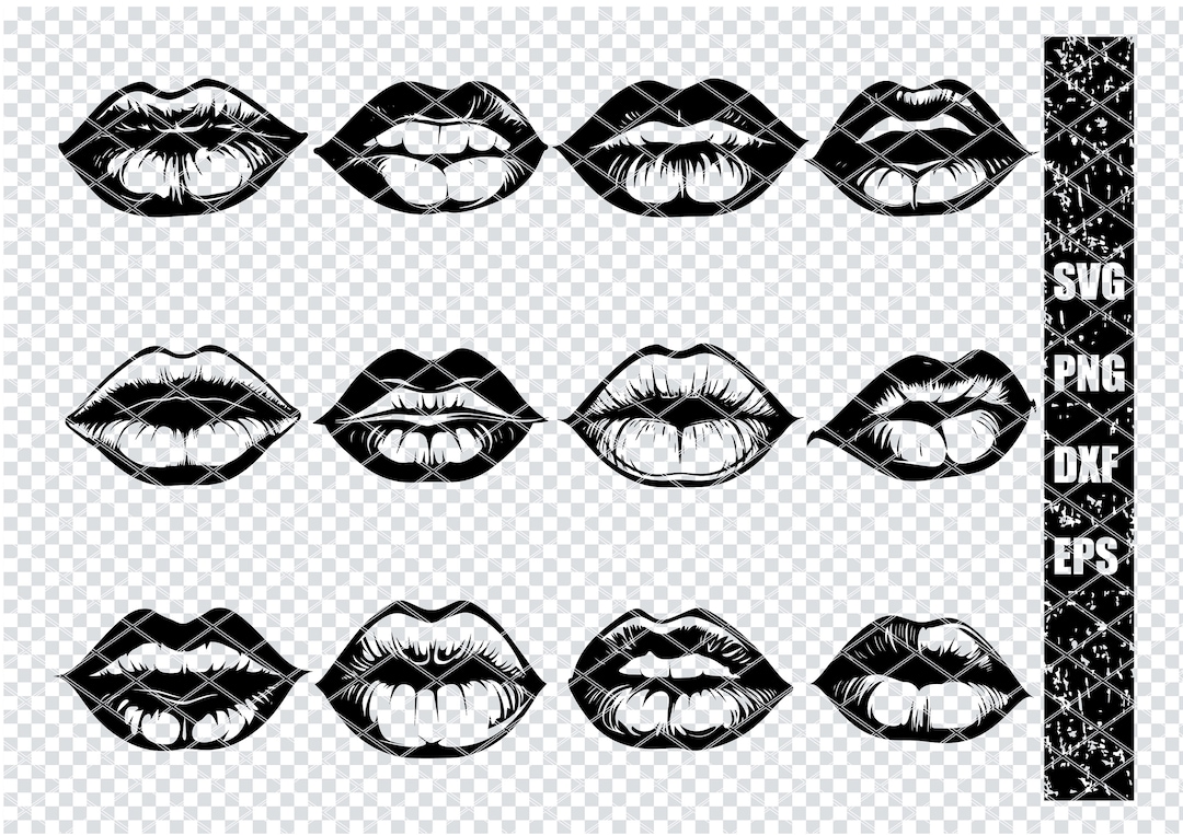 SEDUCTIVE LIPS SVG, Seductive Lips Svg Files for Cricut, Seductive Lips ...