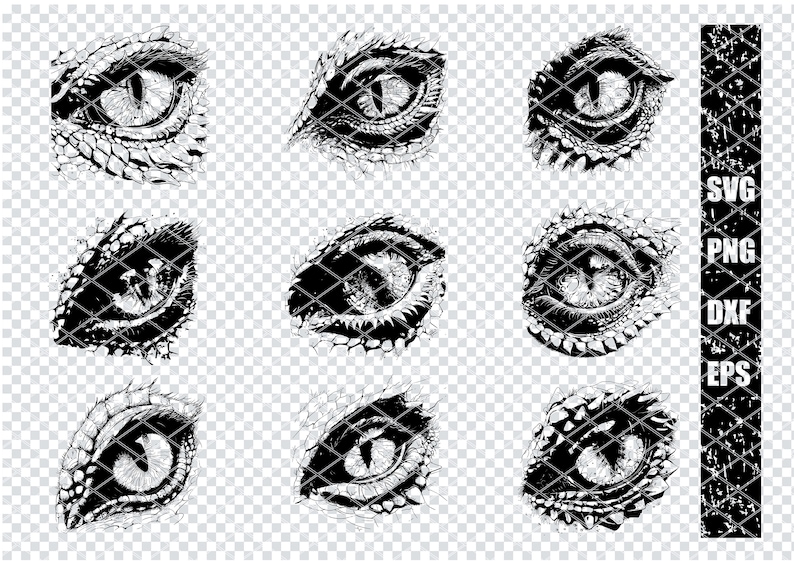 DRAGON EYE SVG, Dragon Eye Svg Files for Cricut, Dragon Eye Clipart ...