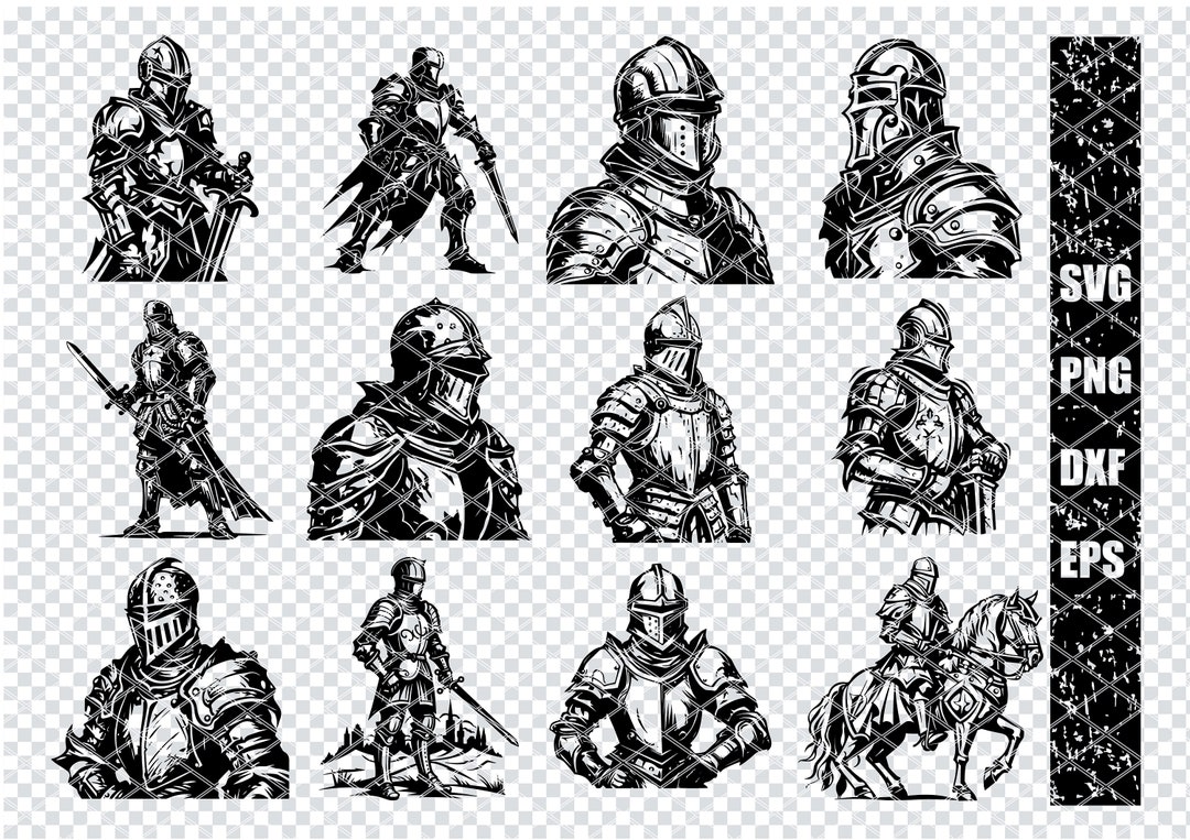 MEDIEVAL KNIGHT SVG, Noble Knight Armor Svg Files for Cricut, Knight ...