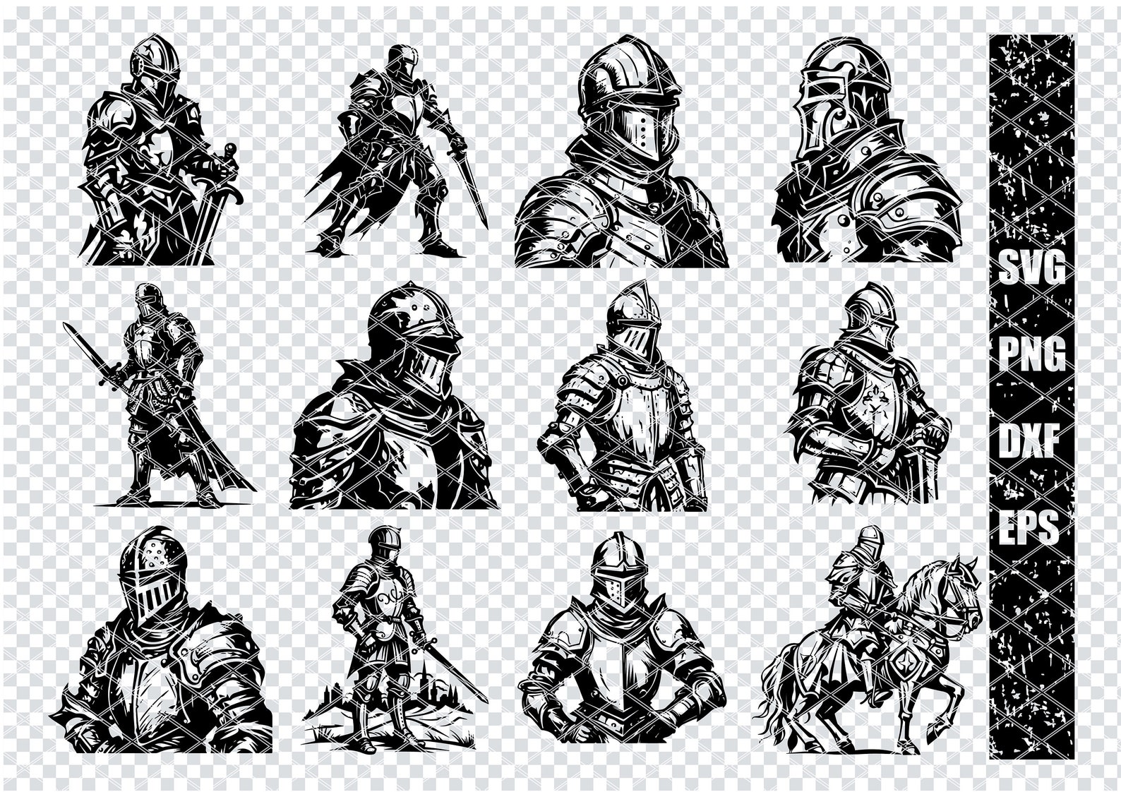 MEDIEVAL KNIGHT SVG, Noble Knight Armor Svg Files for Cricut, Knight ...